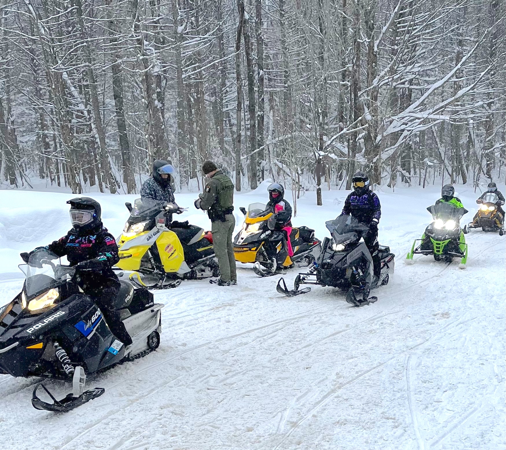 Snowmobile compliance checks in Boutwell Hill State Forest | News ...